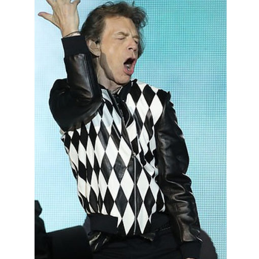 Mick Jagger Rolling Stones star Leather Jacket