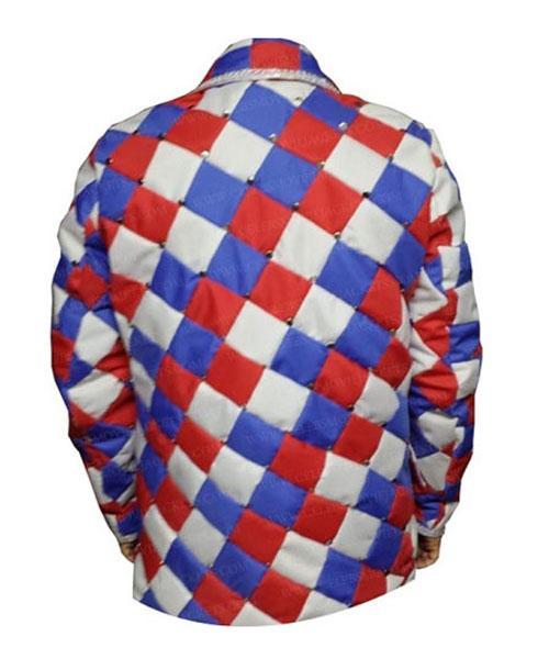 Rocketman Taron Egerton Checked Cotton Jacket